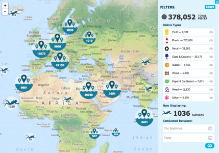 New Interactive Dive Against Debris Map - PADI Pros