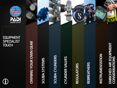 A closer look at PADI Equipment Specialist Touch - PADI Pros