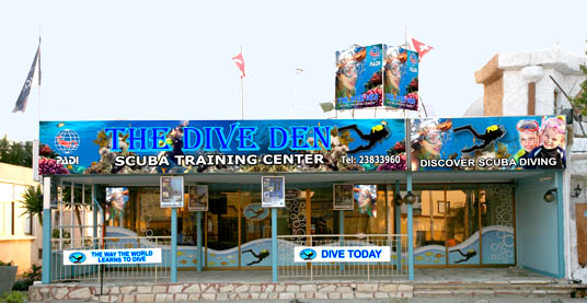 shopfront The Dive Den - PADI Pros