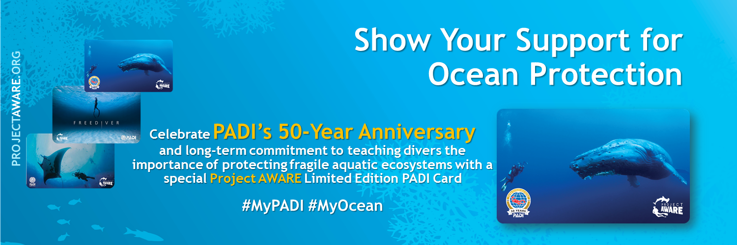 PADI 2016 Cards - Project AWARE Limited Edition - PADI Pros