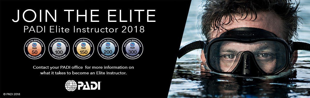 PADI Elite Instructor Award 2018 - PADI Pros