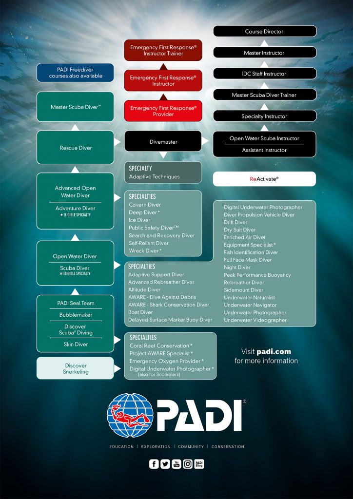 PADI Flowchart 2018 - PADI Pros