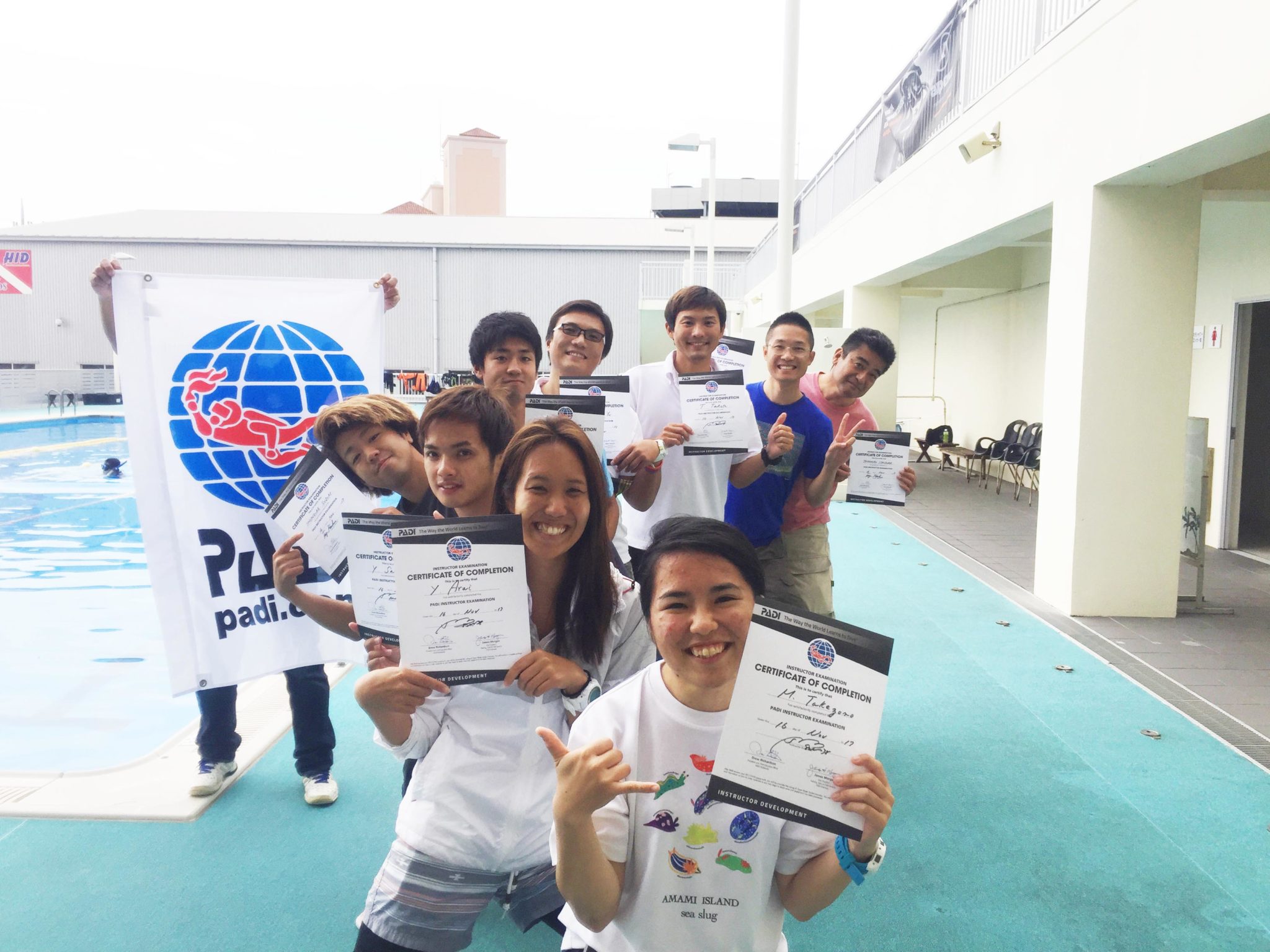 2017年 9 月～11月開催のIEで50名のPADIインストラクターが新たに誕生！ - PADI Pros