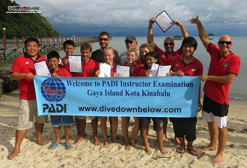 Happy New PADI Instructors in Borneo! - PADI Pros