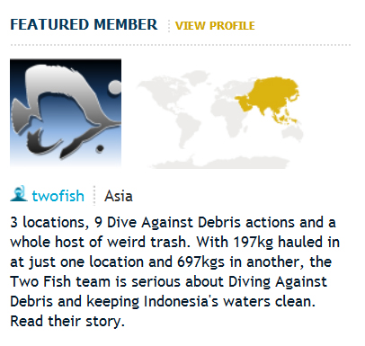 Project AWARE’s Feature Member of the Month – Two Fish Divers - PADI Pros