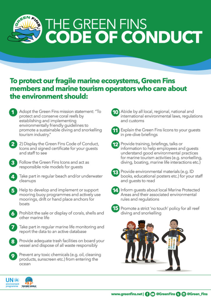 Introducing The Reef-World Foundation’s Green Fins Code of Conduct ...