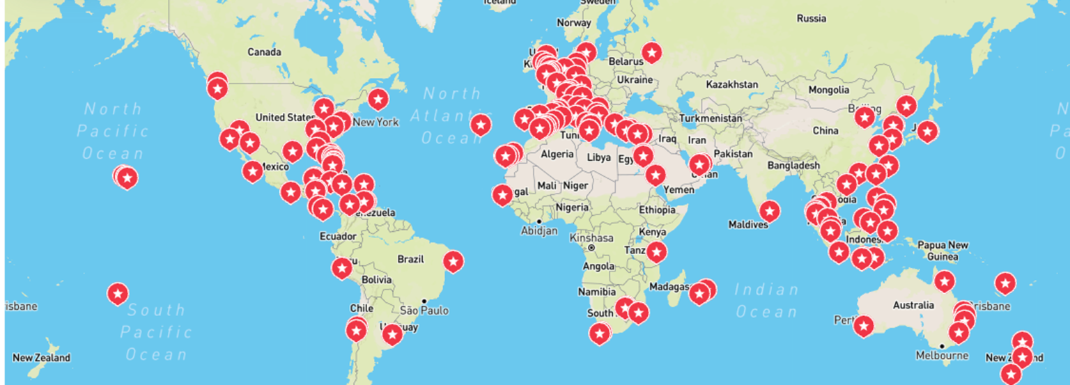 PADI Dive Shop Locator Map Hero 2000x270 - PADI Pros