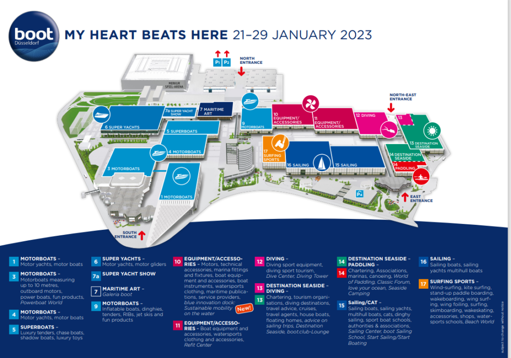 Boot hall plan - PADI Pros