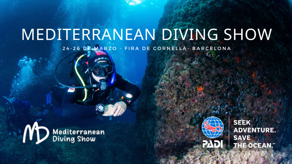 PADI en el Mediterranean Diving Show 2023, Barcelona.