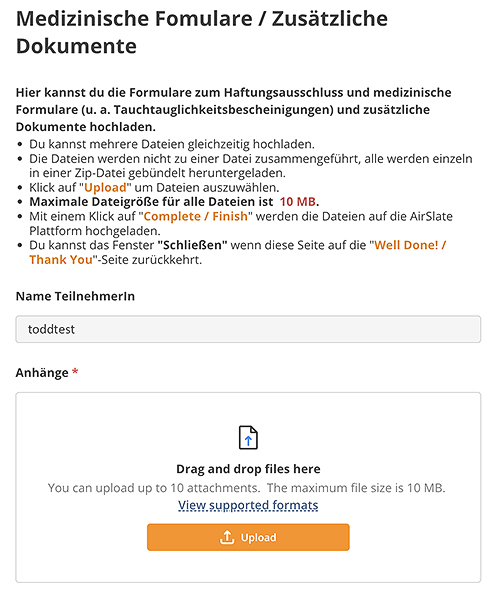 Neues zu den digitalen Formularen - PADI Pros