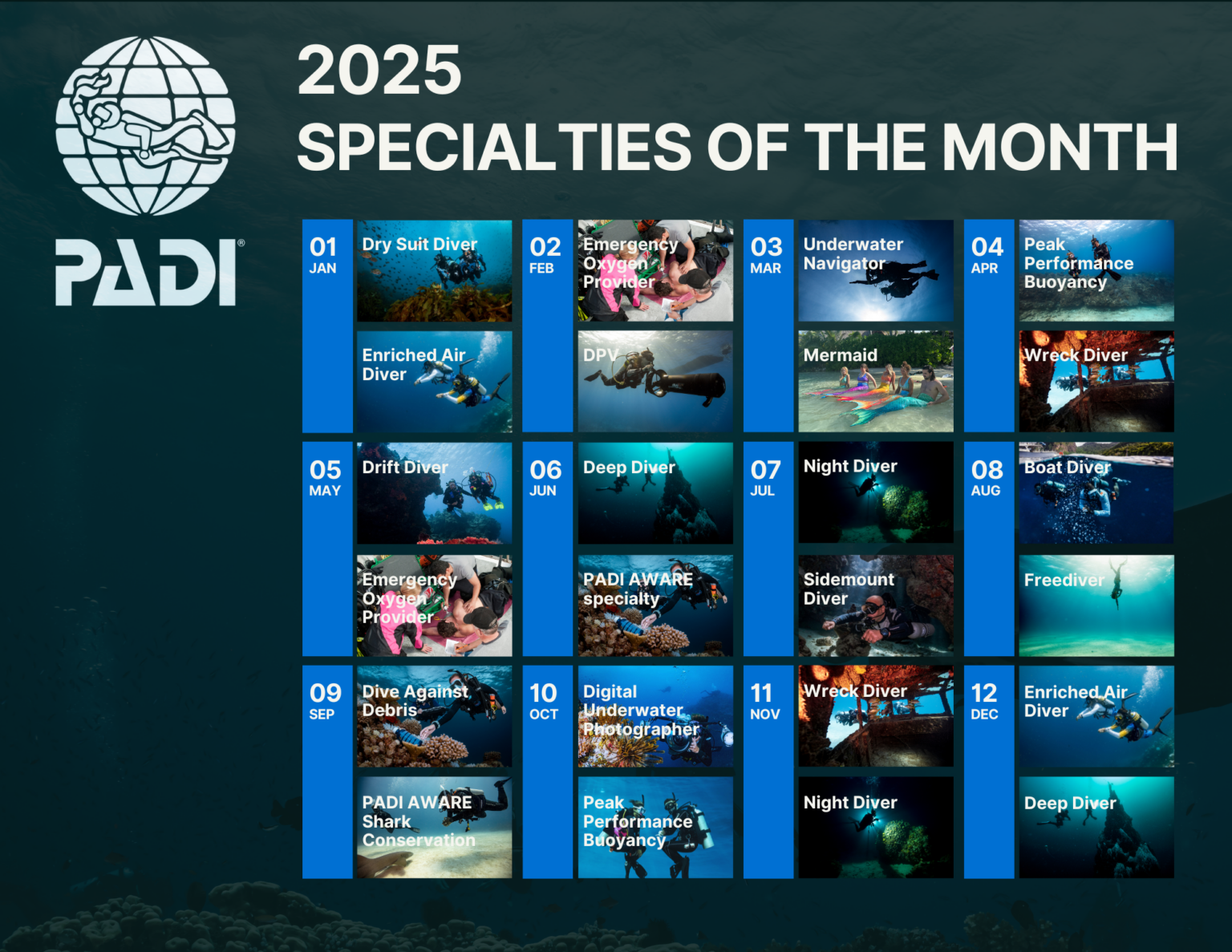 زيدوا عدد الملتحقين بدورة Specialty Diver إلى أقصى حدّ ممكن مع حملة ...